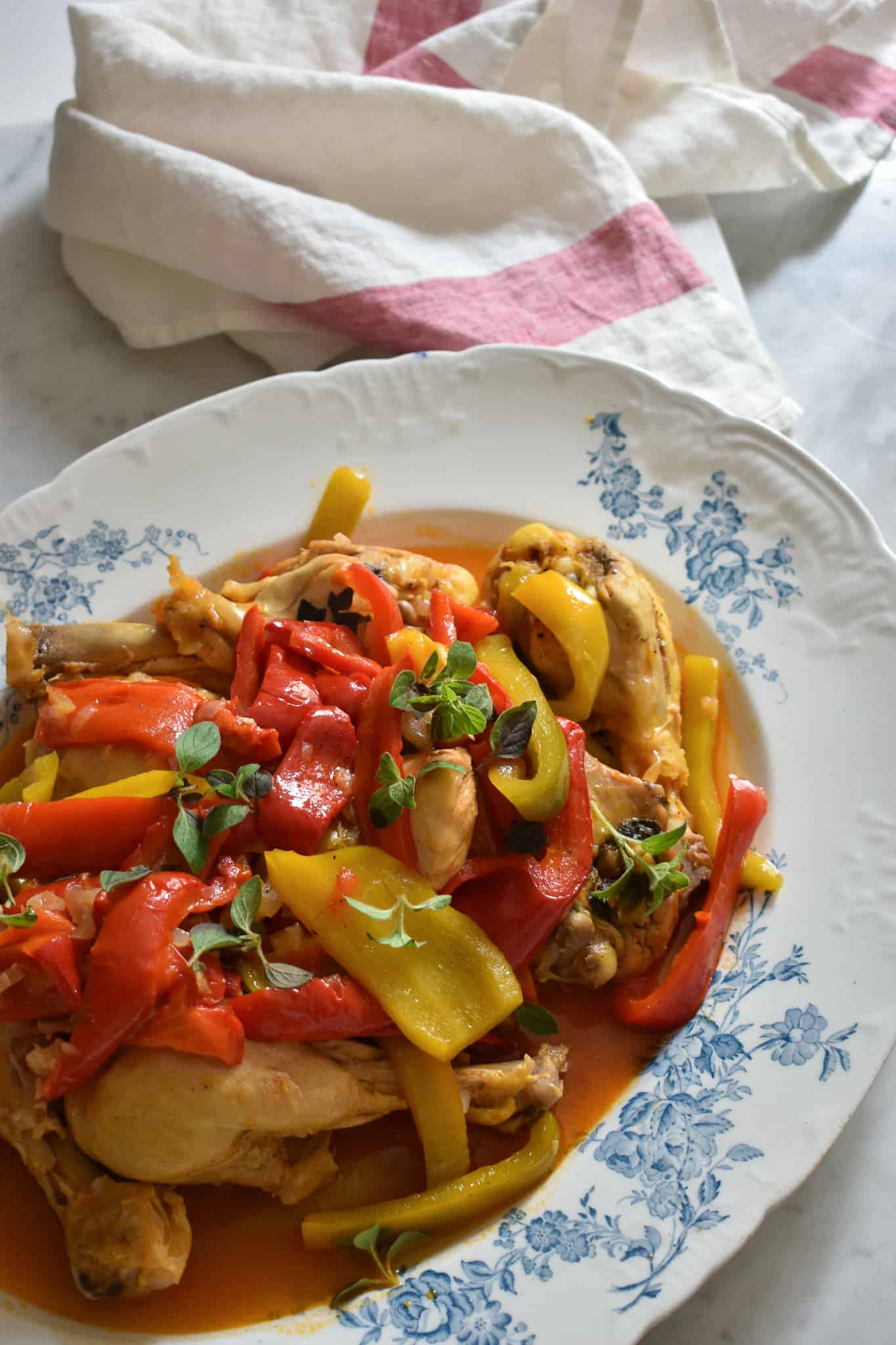 Pollo alla romana / Roman style chicken - Hai Mangiato - Italian Food Blog