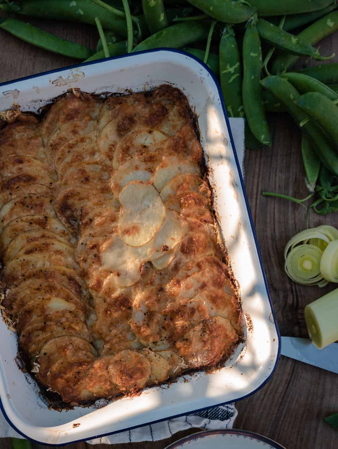 Leek, Potato and Parmesan Bake - Hai Mangiato - Italian Food Blog